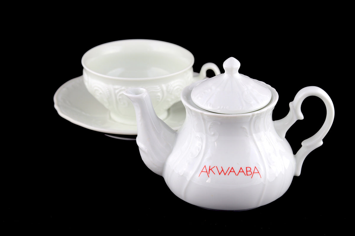 Akwaaba Ceramic "Vintage" Stackable Tea Set For One – SHOP Akwaaba